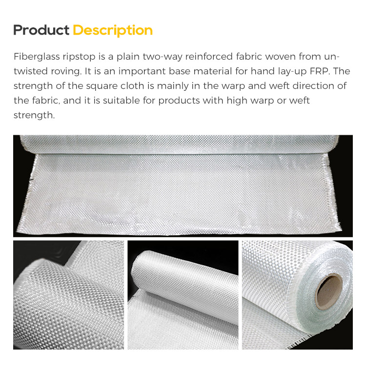 China 600g/m2 E-glass boat fiber glass woven roving fabric for FRP ...