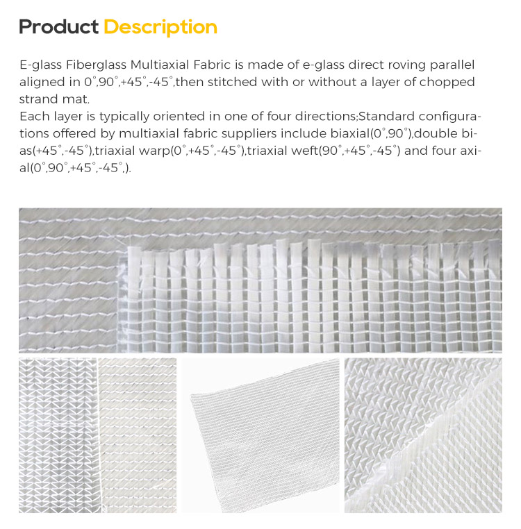 China Double bias/Triaxial/Quadriaxial multiaxial fiberglass fabric for ...